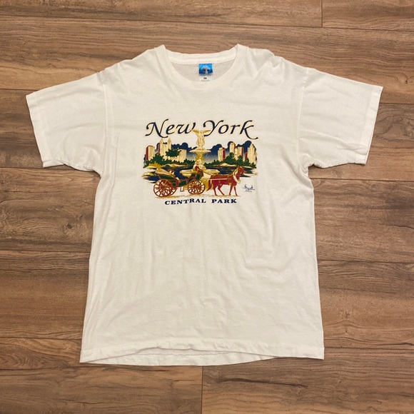 Vintage | Shirts | Vintage 9s New York City Central Park Nyc Destination T Shirt Size L | Poshmark